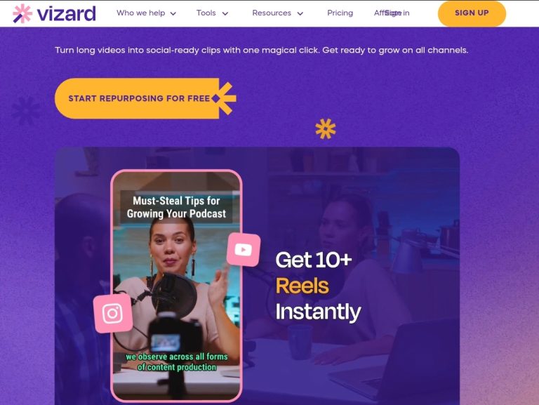 Vizard: criação de clips e vídeos shorts - Inteligência Artificial App (AI)